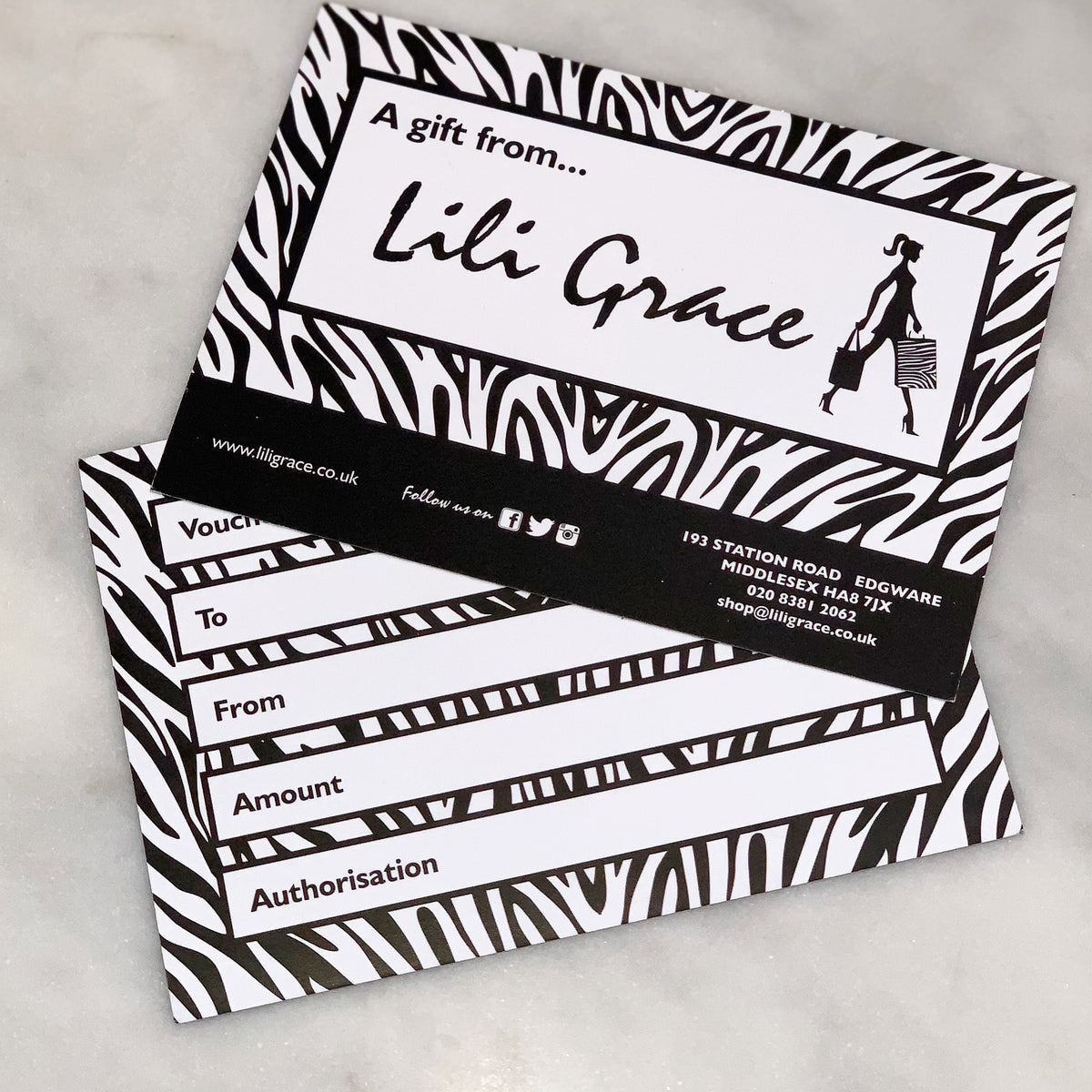 Instore Lili Grace Gift Card – Lili Grace Boutique